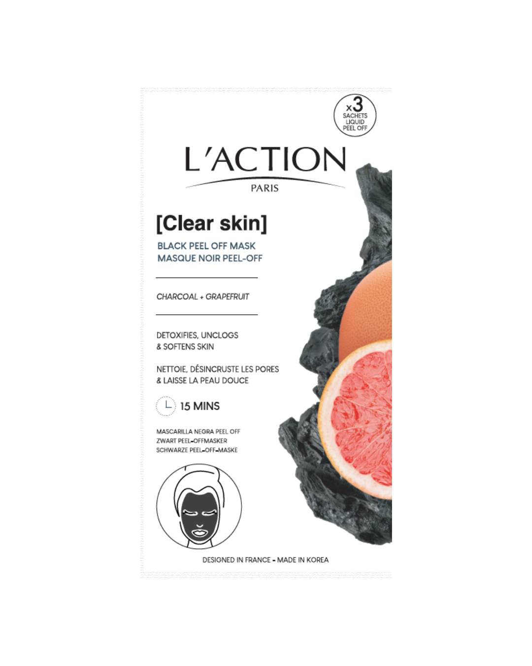 Black Peel Off Mask – L'Action Paris
